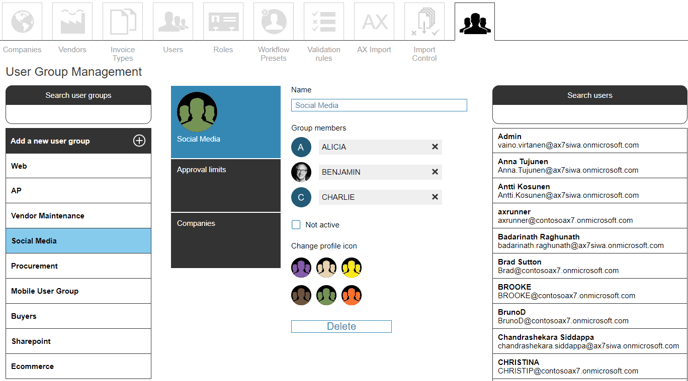 User Group Management